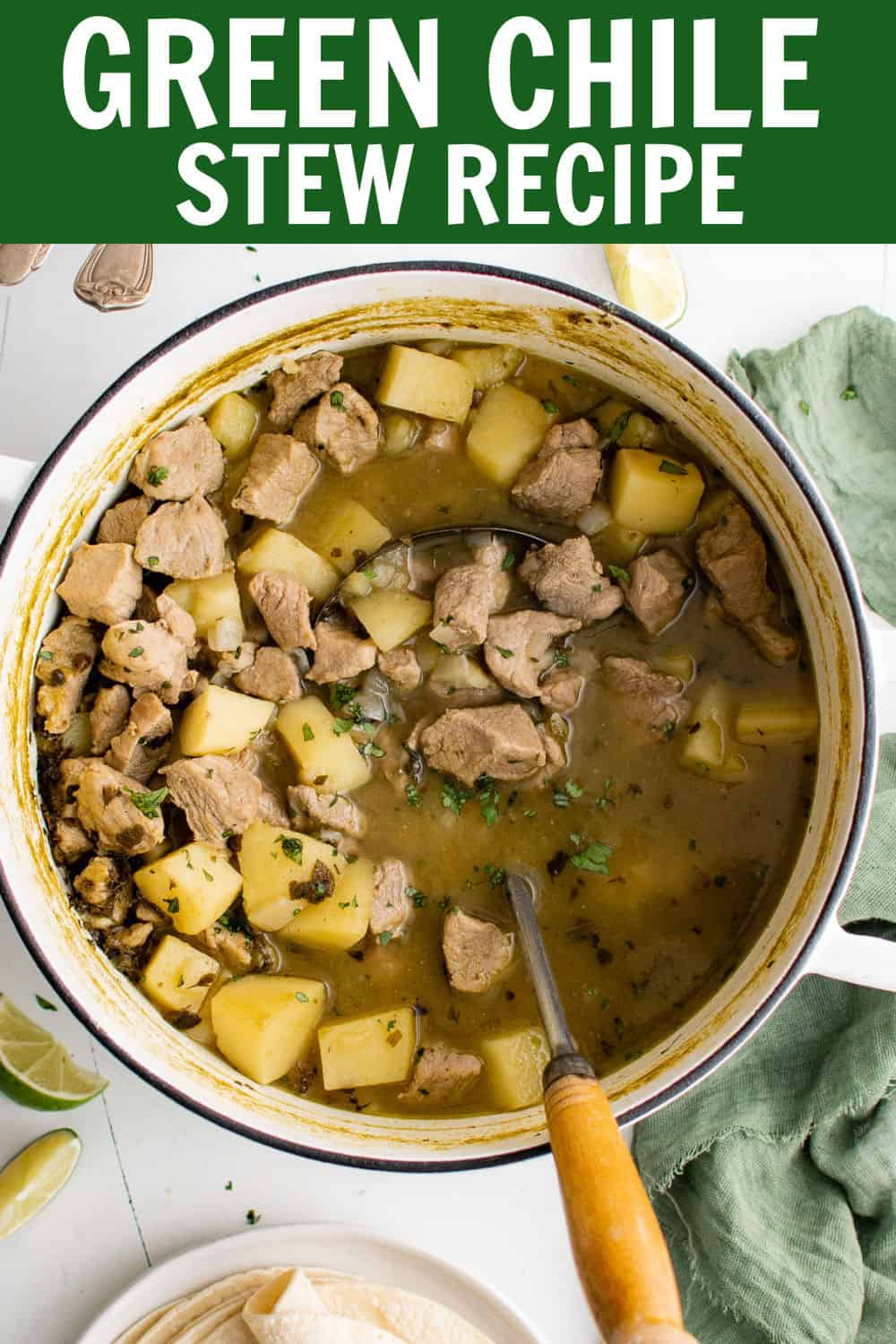 Green Chile Stew Recipe - Belle of the Kitchen