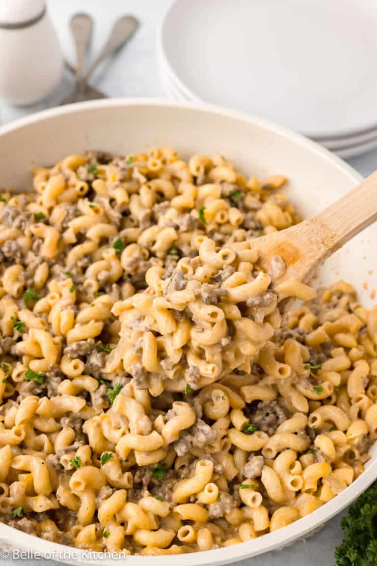 Cheeseburger Macaroni Recipe - Belle of the Kitchen