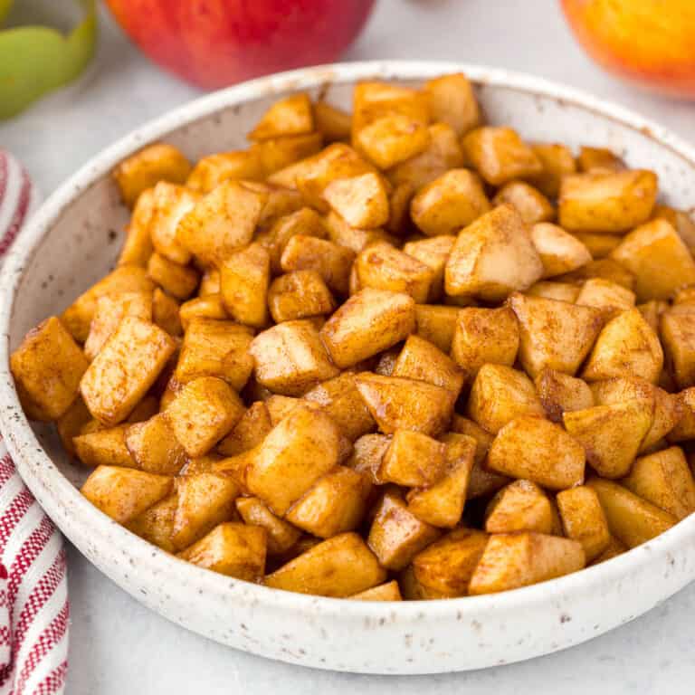 Air Fried Apples (Easy 10 Minute Recipe!) - Belle of the Kitchen