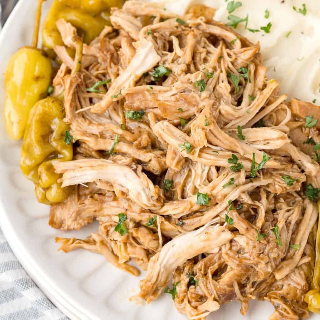 Mississippi Chicken {Easy Crockpot Recipe} - Belle of the Kitchen