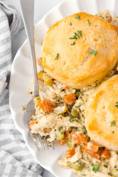 Chicken Cobbler Recipe - Belle of the Kitchen