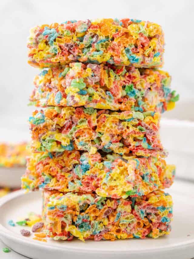 Fruity Pebble Rice Crispy Treats Story - Belle of the Kitchen