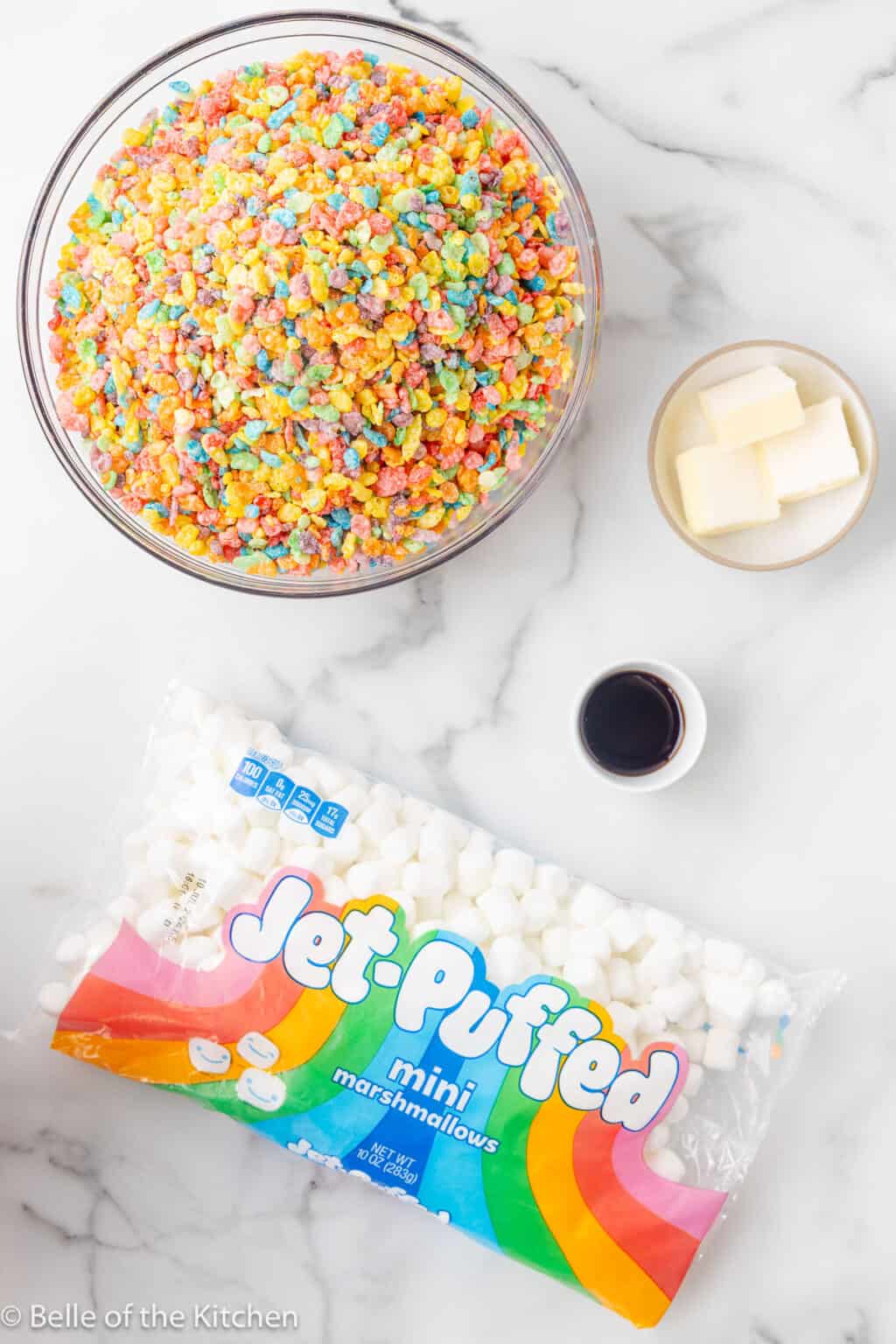 Fruity Pebble Rice Crispy Treats - Belle of the Kitchen
