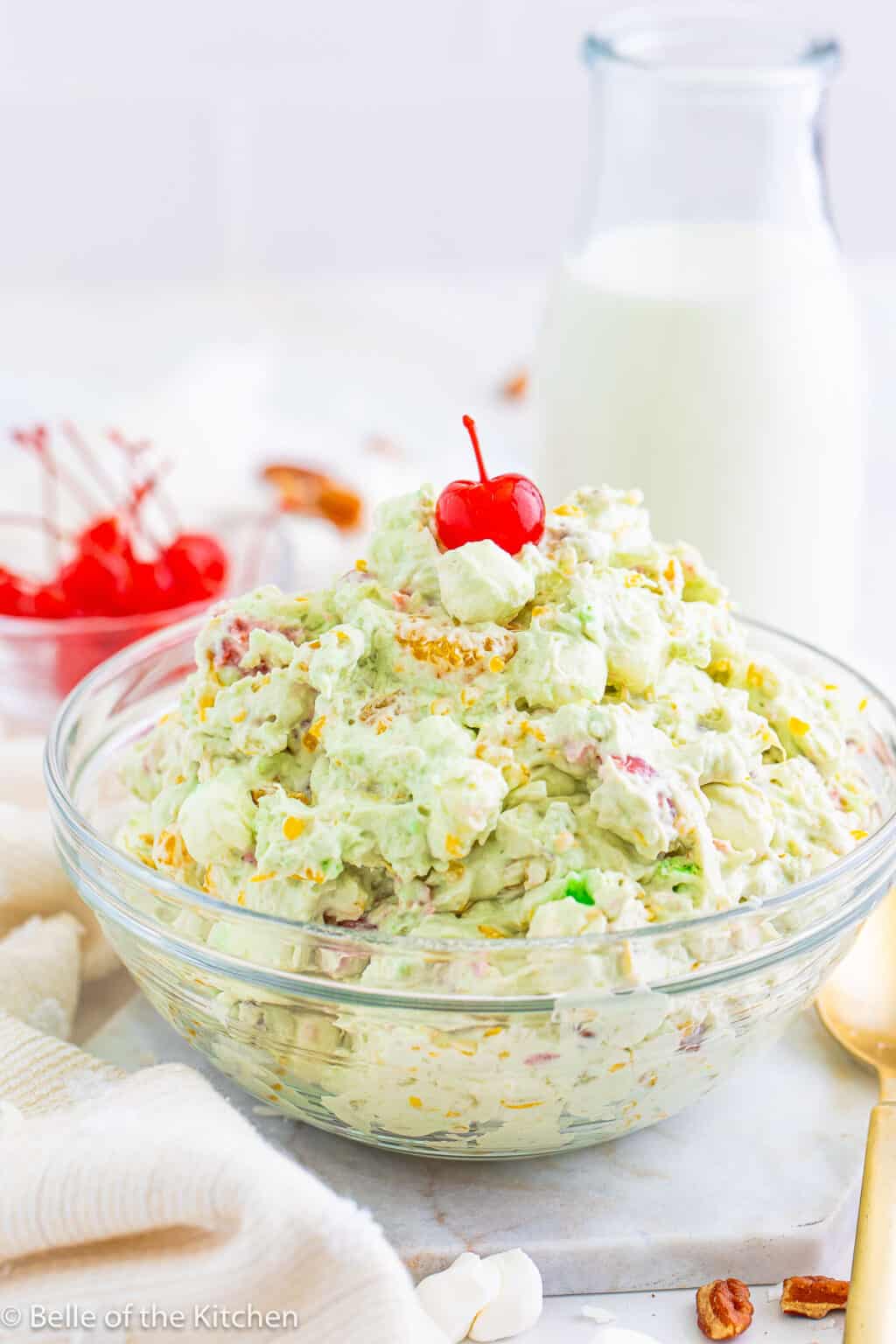 Pistachio Fluff (The Best Watergate Salad Recipe) - Belle of the Kitchen