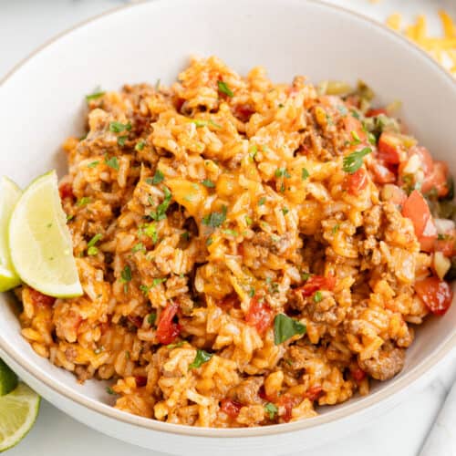 Mexican Beef and Rice Skillet - Belle of the Kitchen