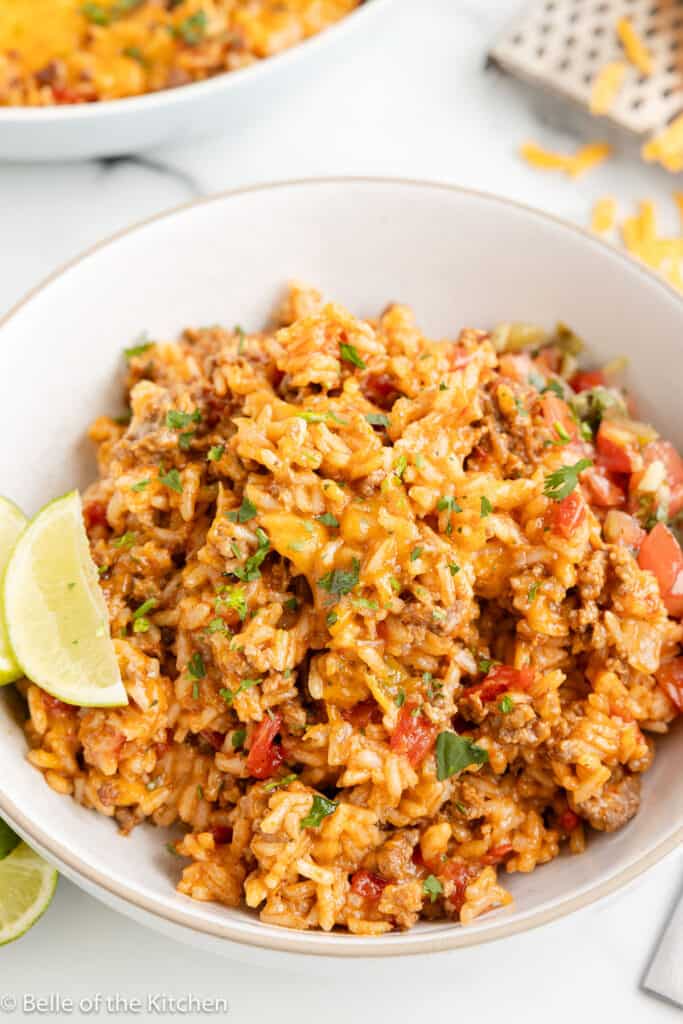 Mexican Beef and Rice Skillet - Belle of the Kitchen