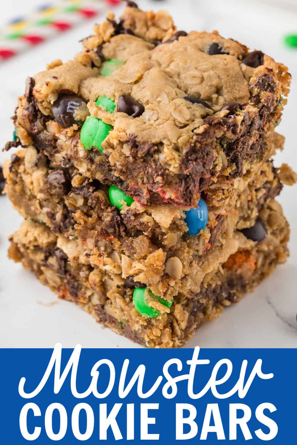 The Best Monster Cookie Bars - Belle of the Kitchen