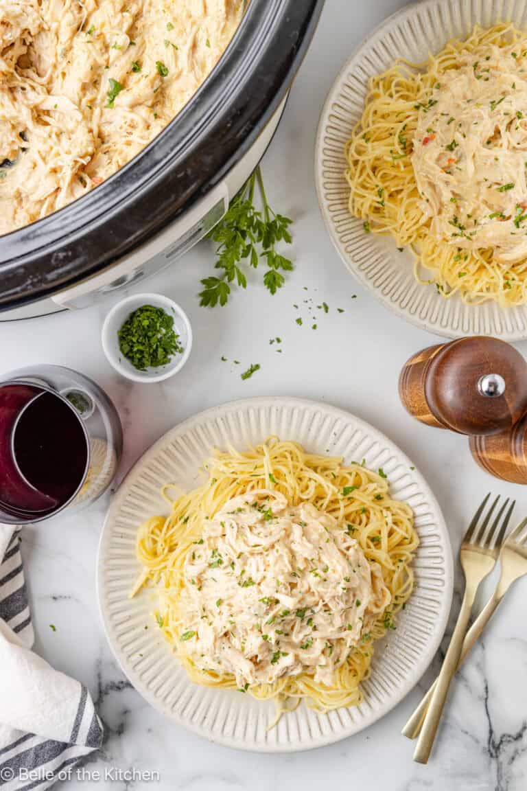 Easy Crockpot Angel Chicken Recipe - Belle of the Kitchen