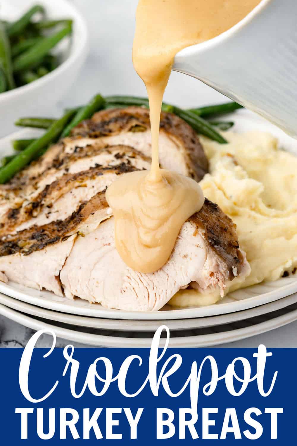 Juicy Crockpot Turkey Breast (with Easy Gravy!) - Belle of the Kitchen