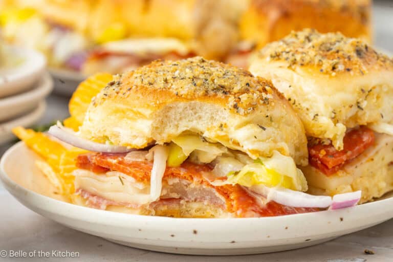 Easy Italian Sliders Recipe - Belle of the Kitchen